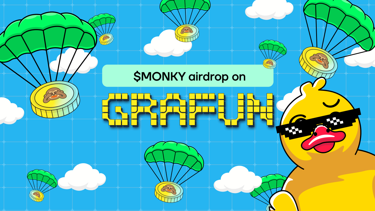 GraFun will make a $MONKY airdrop, alongside Forj, a subsidiary of ...