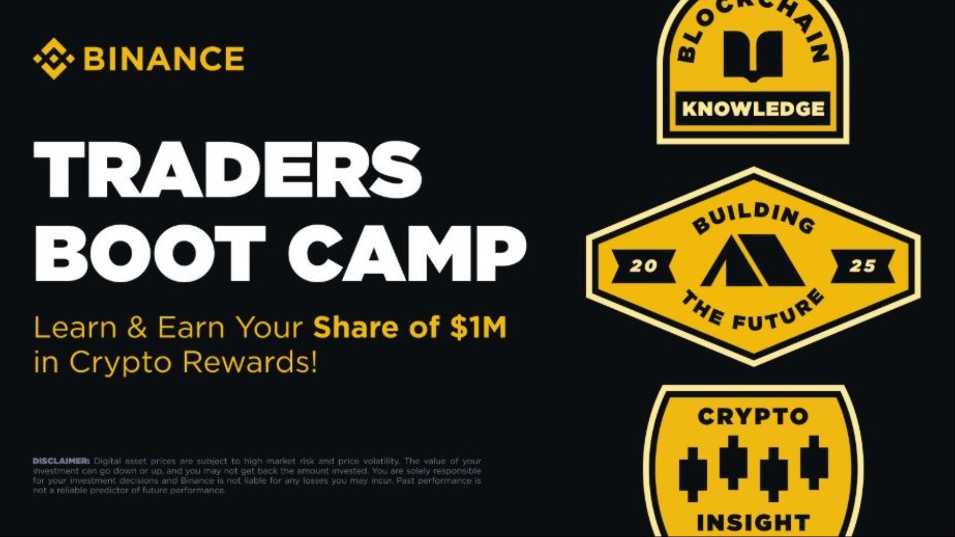 Binance Launches Traders Boot Camp With $1 Million Reward Pool