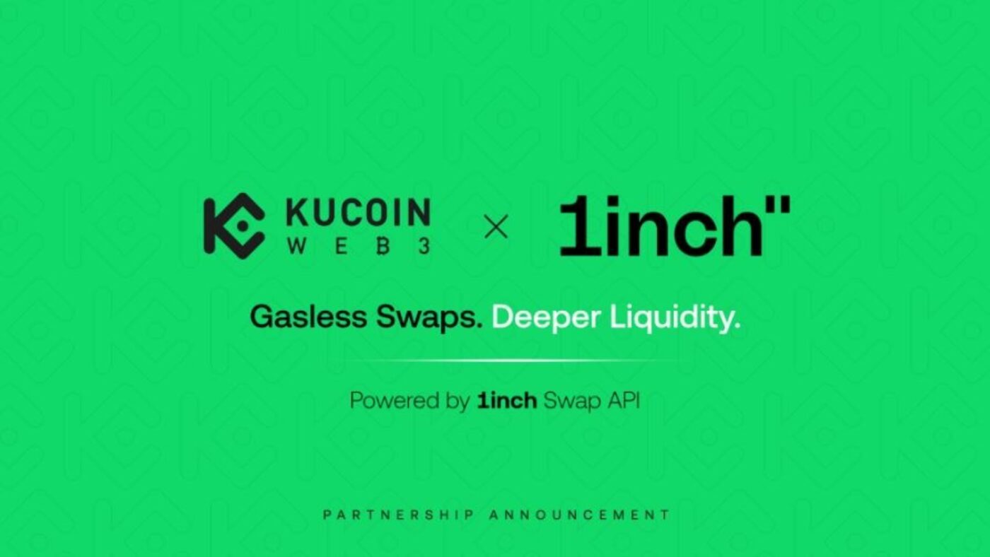 KuCoin Web3 Wallet Integrates 1inch Swap API to Power Gasless, MEV ...